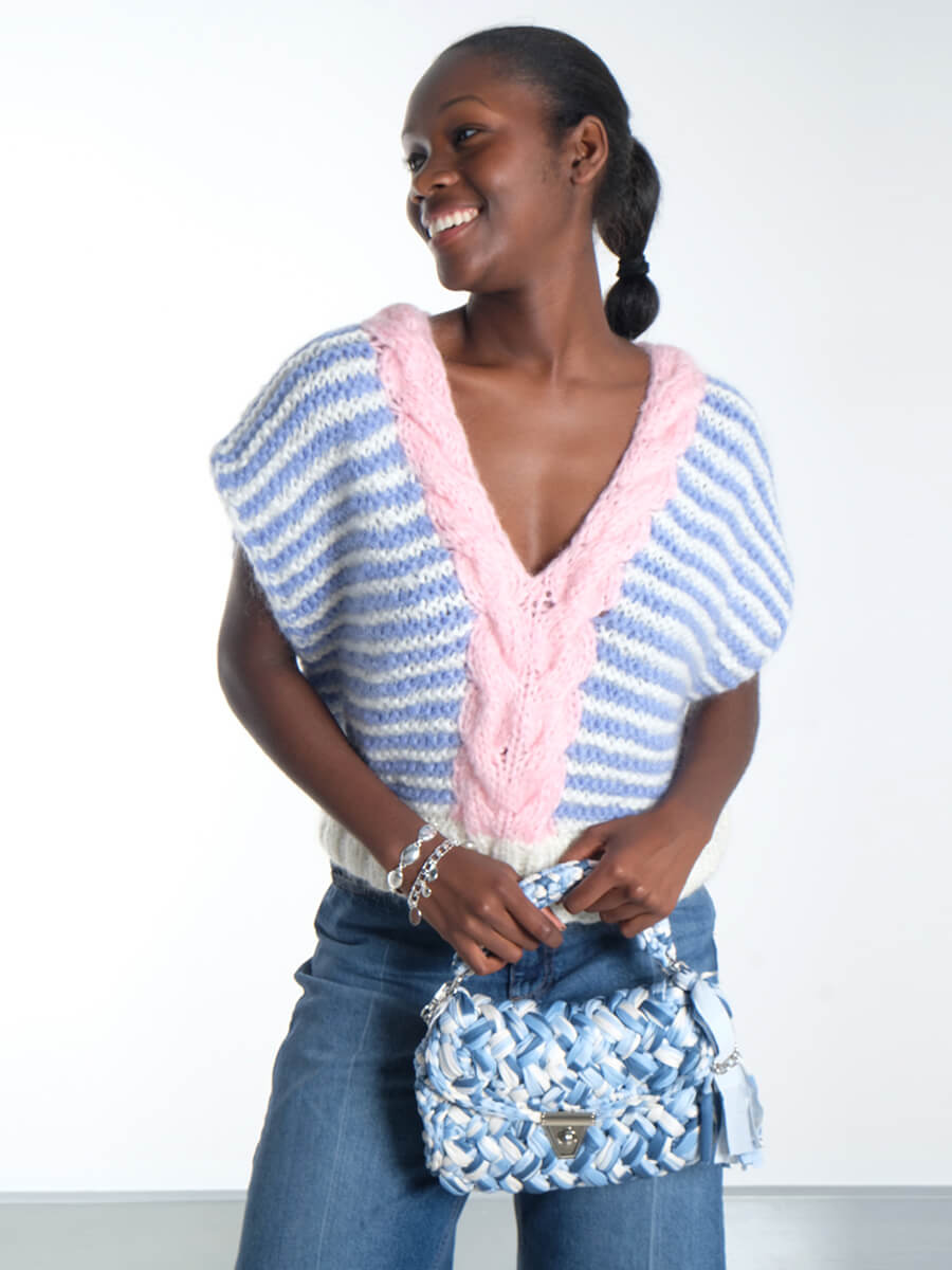 Dawn x Dare - Capri Stripe Vest - 642 Indigo