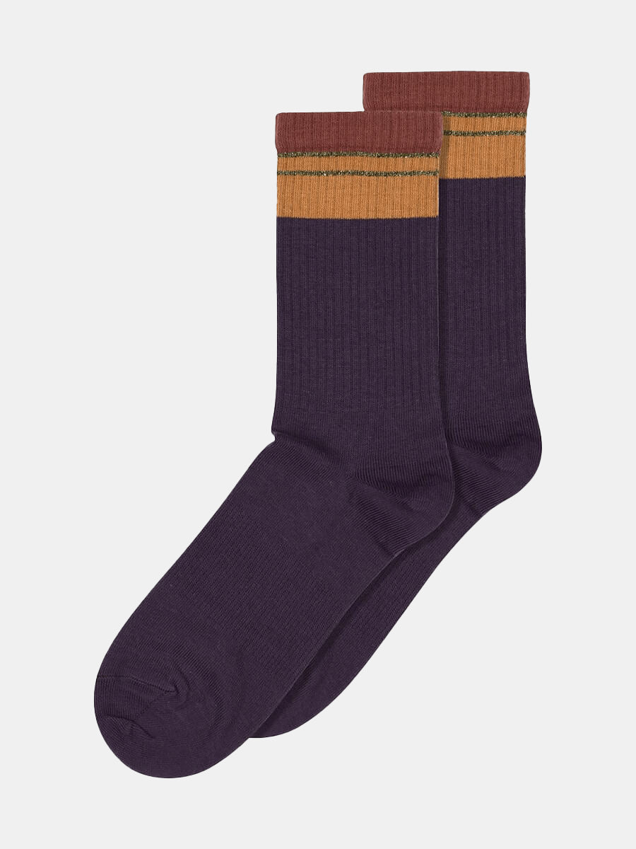 MP Denmark - Ellen Ankle Socks - Dark Purple