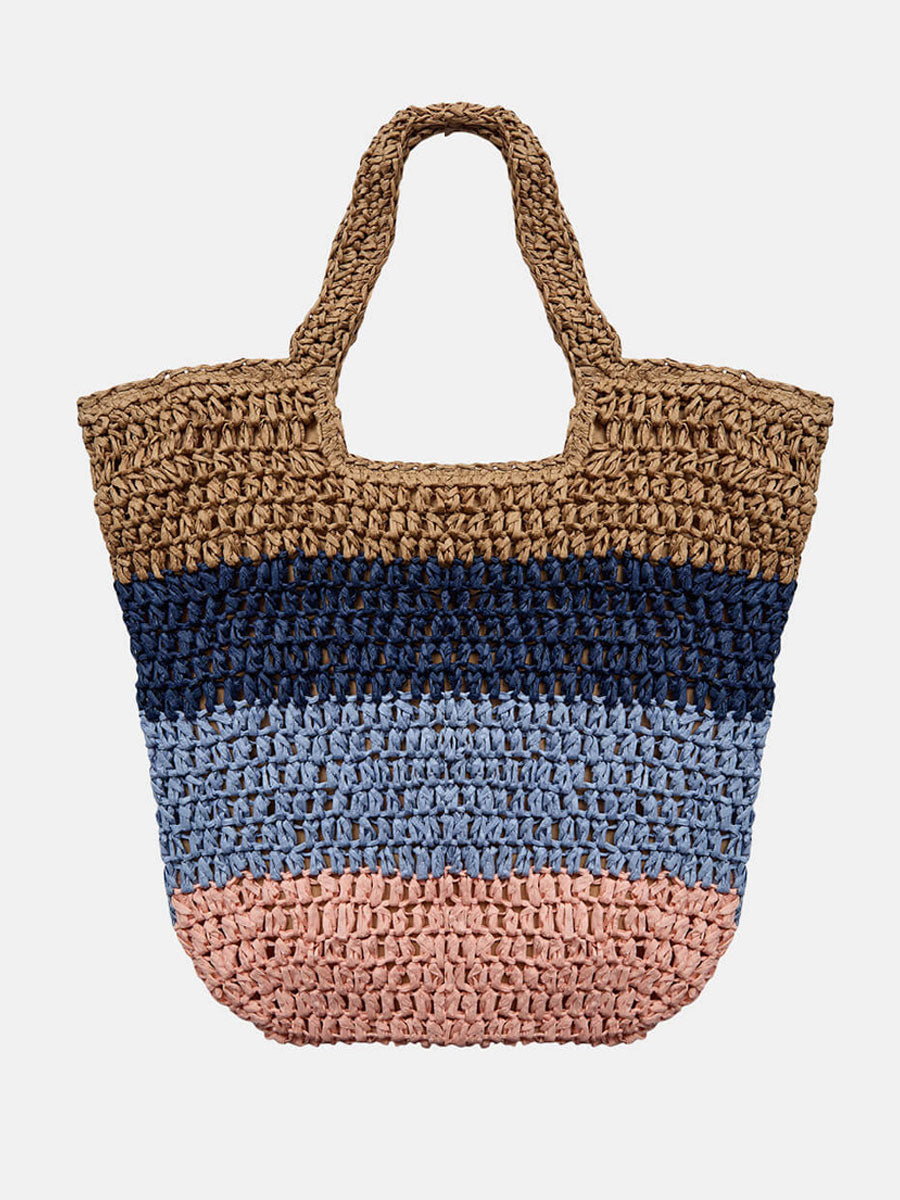 Numph - Nucirkeline Straw Bag - Sky